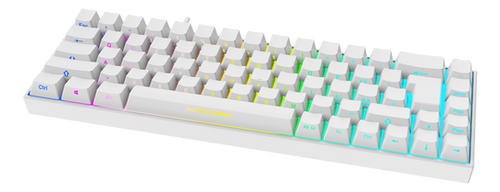 WK95R Wireless 65% keyboard, CH Layout, white/RGB | DELTACO GAMING