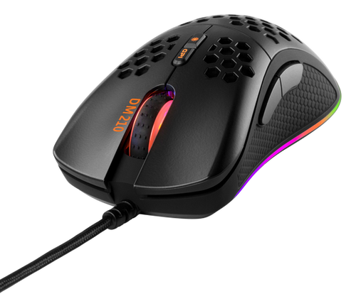 DM210 Lightweight RGB gaming mouse, black | DELTACO GAMING