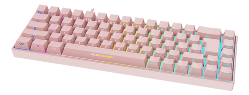 WK95R Wireless 65% keyboard, UK Layout, white/RGB | DELTACO GAMING