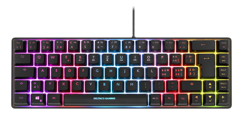 DK240 CH, Mini 60% RGB Membrane keyboard, Nordic layout, Semi ...