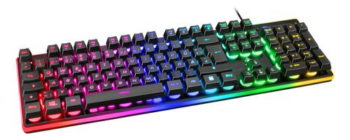 DK220 Gaming Keyboard with membrane switches, German layout, Black/RGB ...