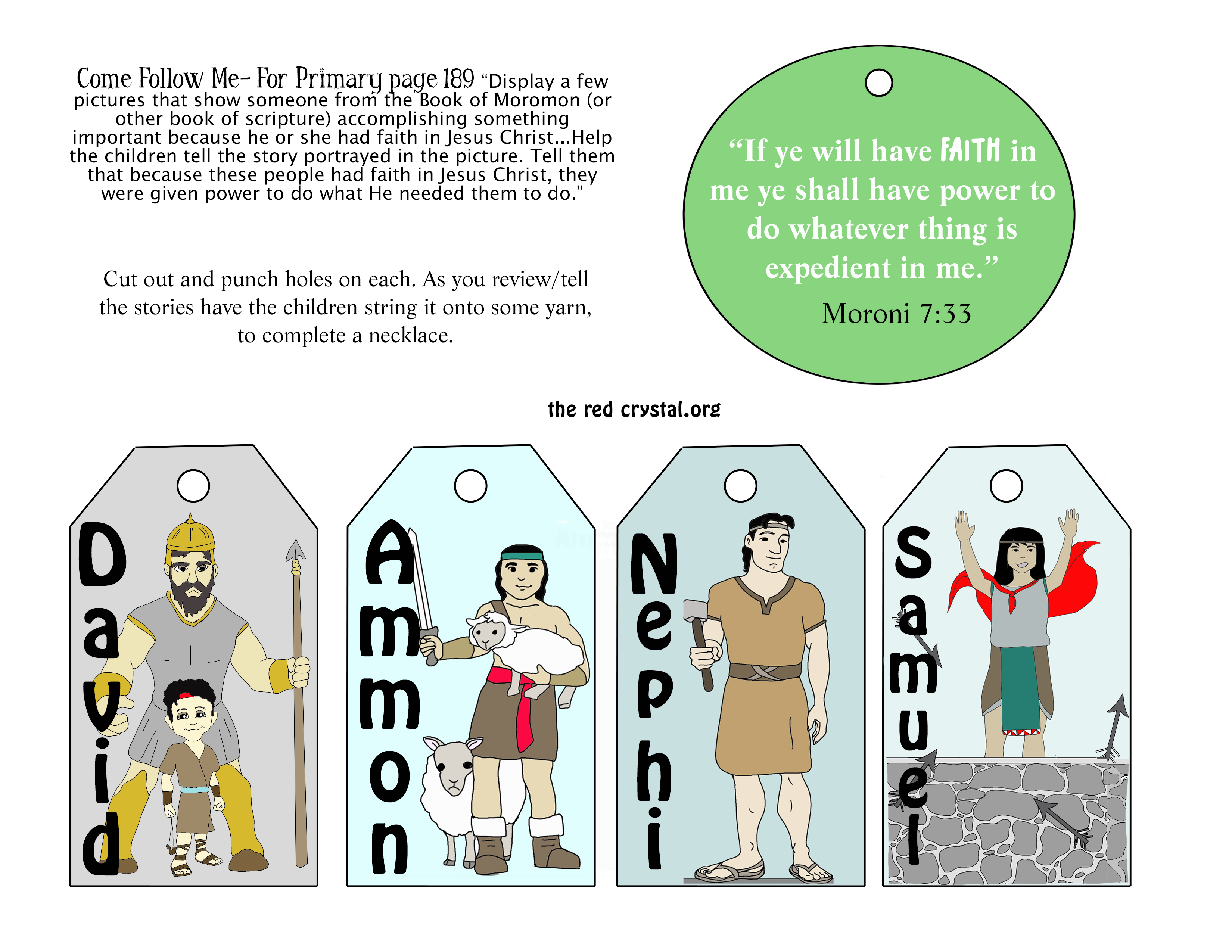 Come Follow Me 2020, Dec. 7-13, Moroni 7-9, Free LDS primary lesson ...