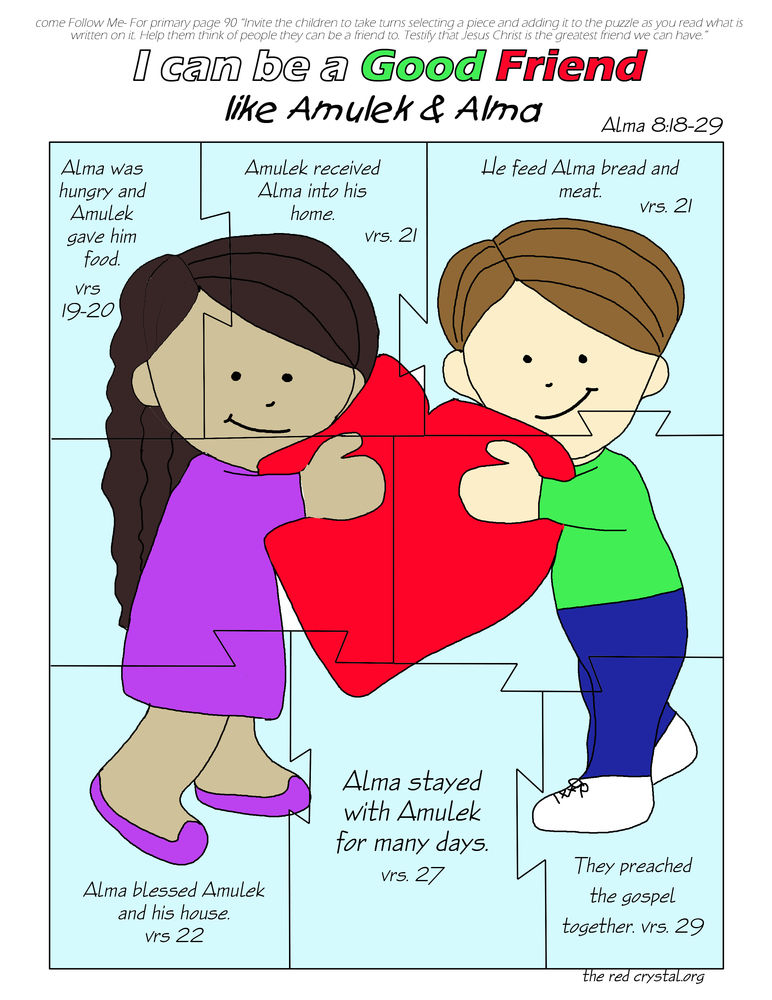 Come Follow Me 2020, June 8-14, Alma 8-12, LDS Free Primary Lesson Helps