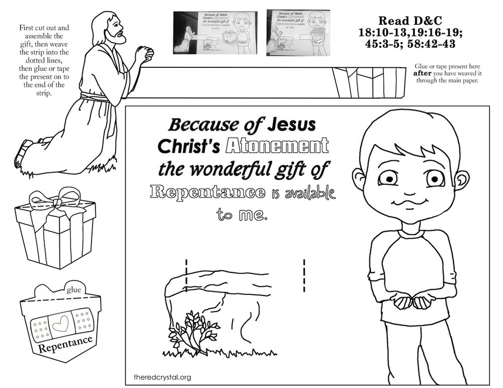 Easter, March 29-April 4, LDS Free Primary lesson helps and printable's.