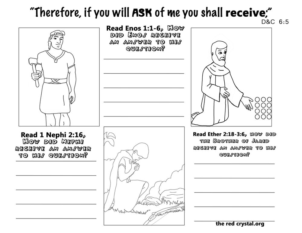 Come Follow Me 2021, Jan 25-31, D&C 6-9, Free LDS primary lesson helps ...