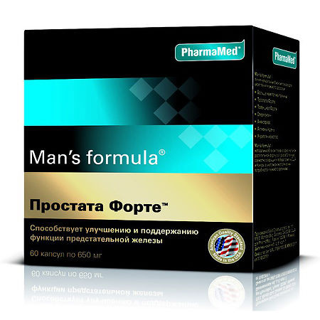 Менс формула Простата форте, капсулы, 60 шт. | Tevaherb
