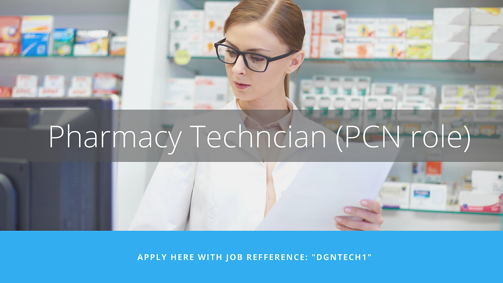 [CLOSED] Pharmacy Technician (PCN role)