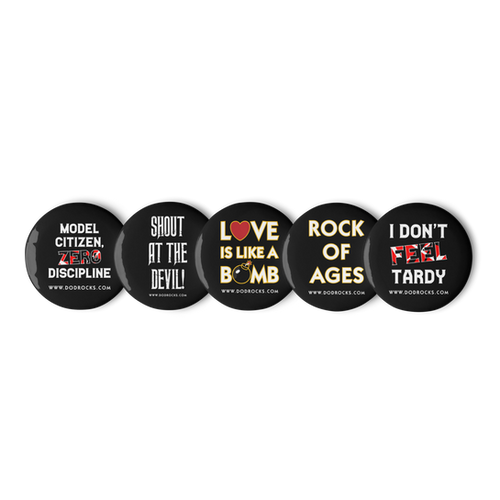 DOD Pin buttons - Set 2 | Decade Of Decadence