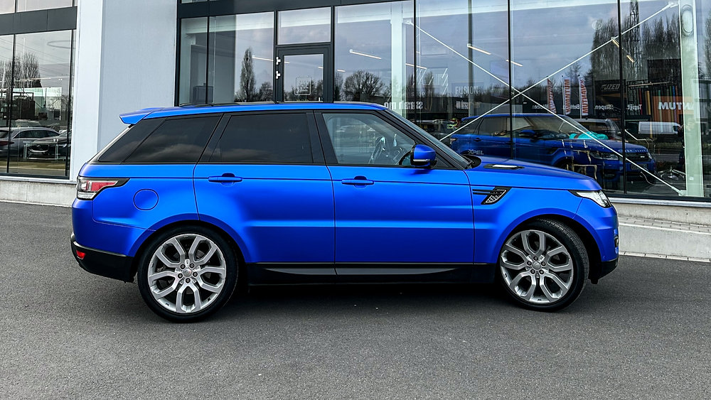 Range Rover Sport with a Matt Anodized Dark Blue wrap from Platinum ...