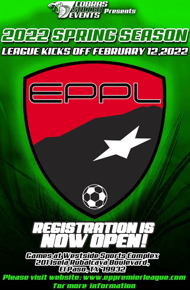 Registration for 2022 EPPL Spring Season is NOW OPEN!
