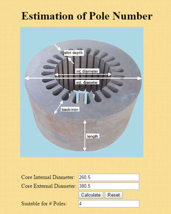 Estimation of Pole Number