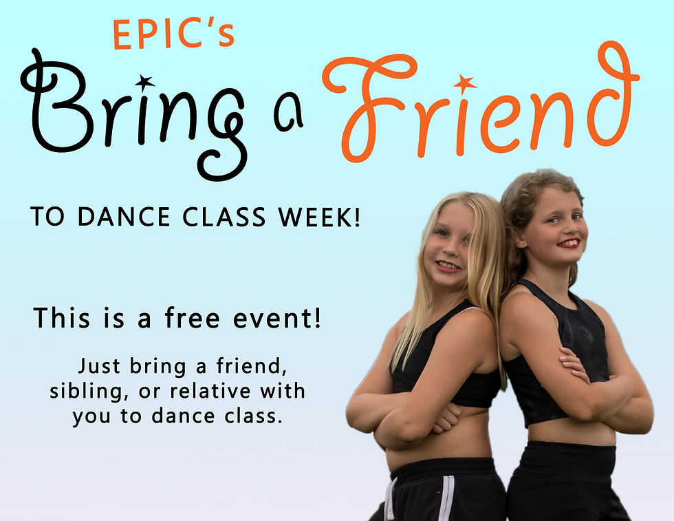 Join the Dance: Bring a Friend Week, Sept 25-28!