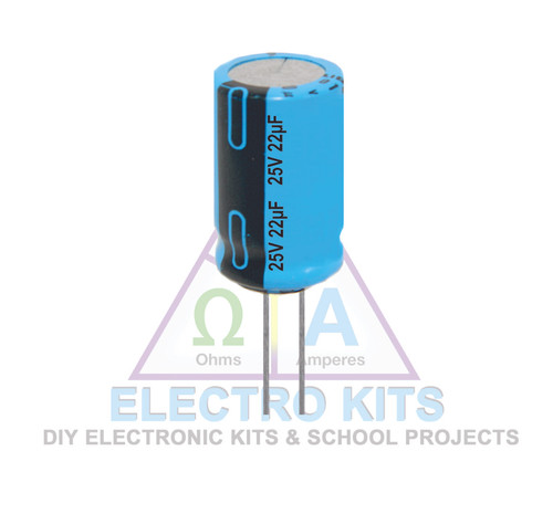22uf - 25V Electrolytic Capacitor | Electro Kits