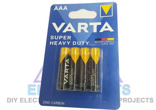 VARTA - AAA Batteries - Pack of 4 | Electro Kits