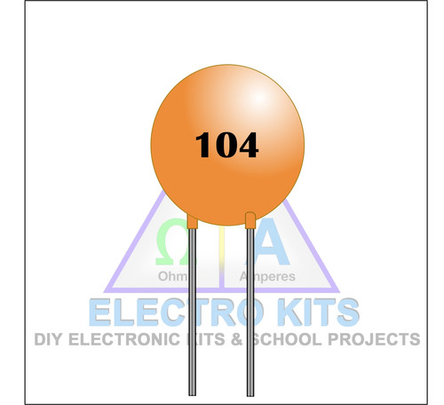 100nF/104 - Ceramic Capacitor | Electro Kits