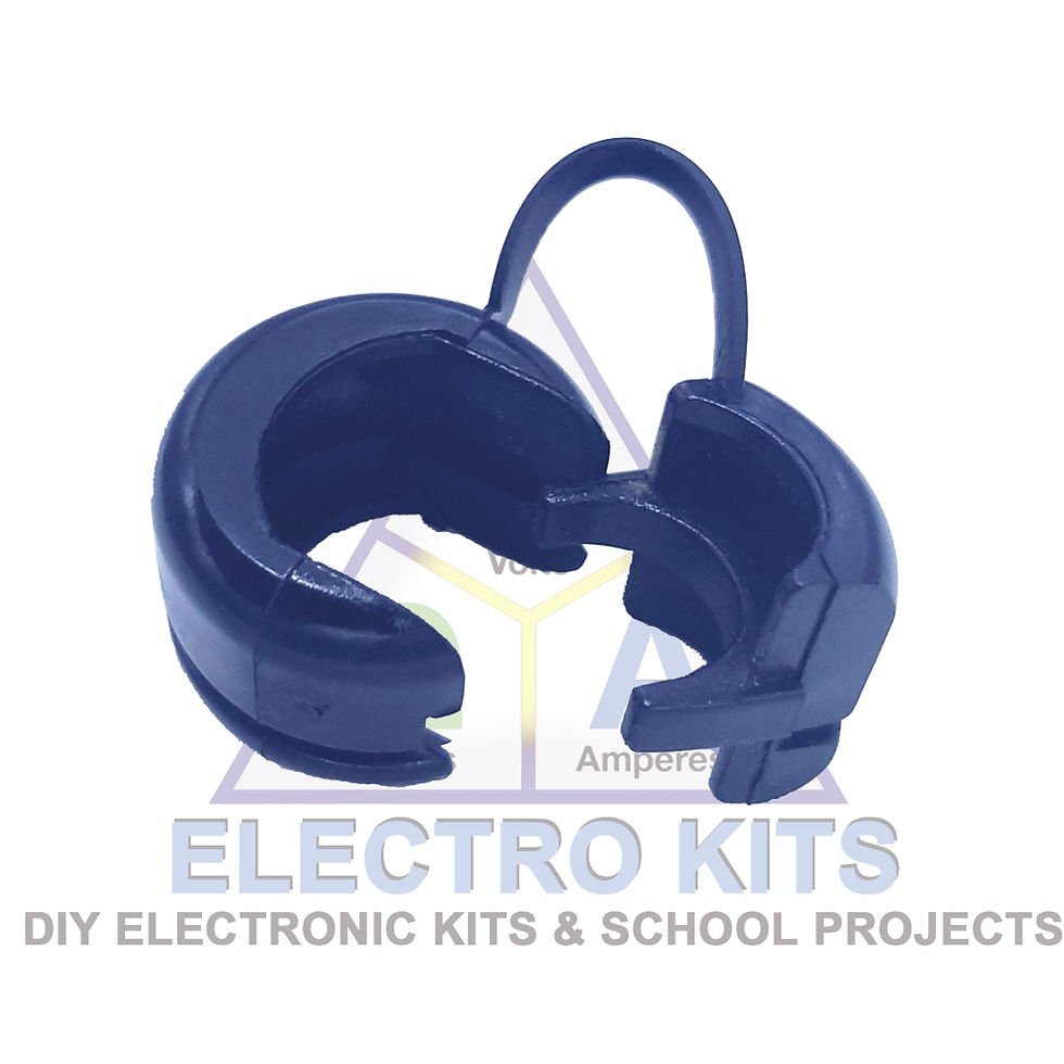 Black Plastic Strain/Relief Cable Bush 8mm | Electro Kits