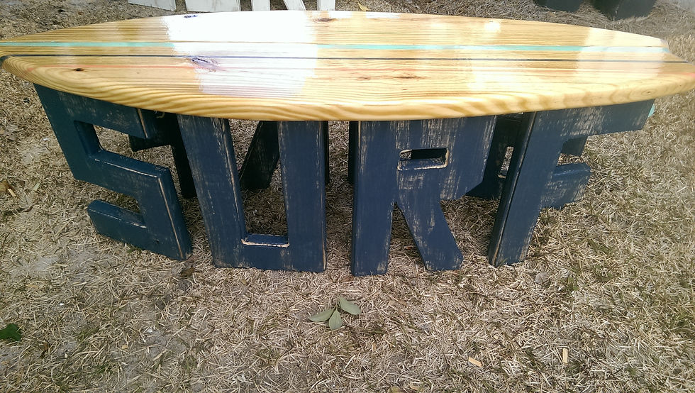 Surfboard Tables 6 ft | Surfboardtables.com