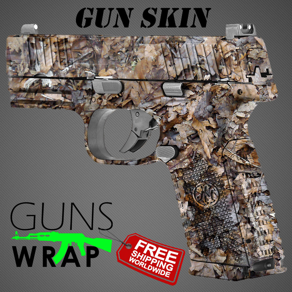 PISTOL GUN WRAP SKIN LEAVES-2 | gunswrap