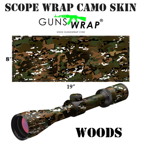 WOODS Scope Wrap GunsWrap Camo Skin | GunsWrap