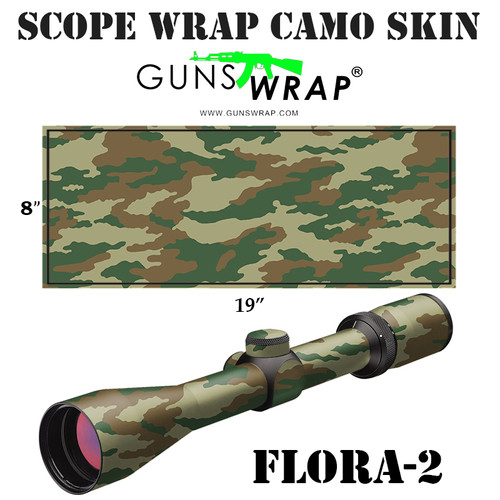 FLORA-2 Scope Wrap GunsWrap Camo Skin | GunsWrap