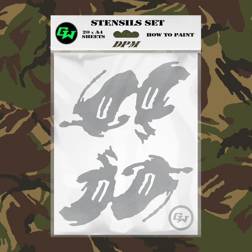 STENSILS SET DPM CAMUFLAGE PAINT MASK | GunsWrap