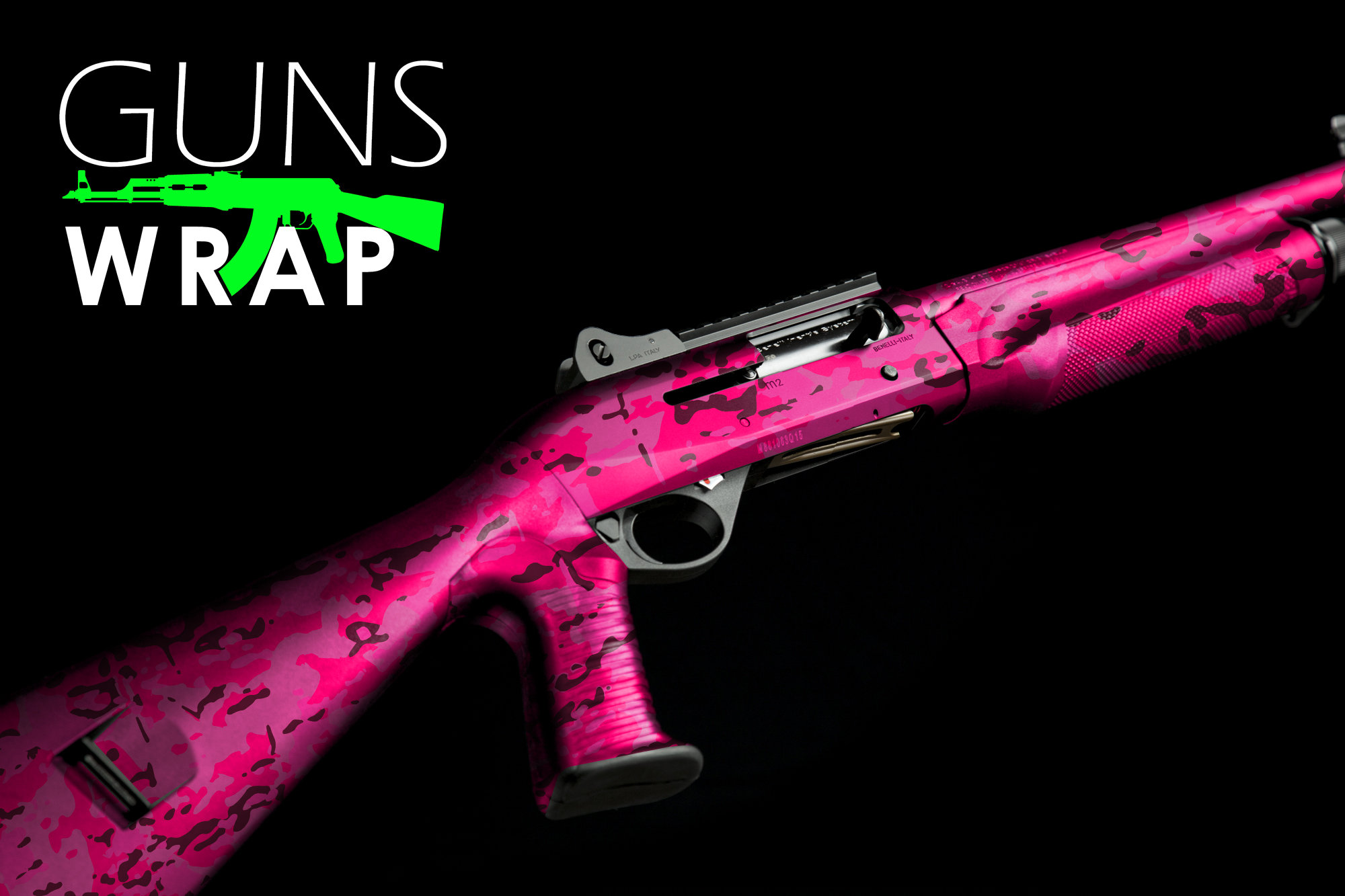 SHOTGUN SKIN MILITARYCAMO PINK | gunswrap
