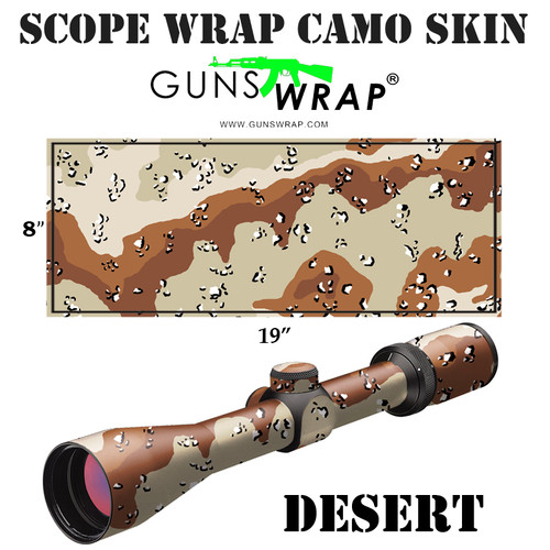 Scope Wrap GunsWrap Camo Skin DESERT | GunsWrap