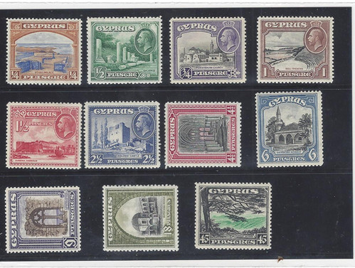 cyprus stamp 1934 set VF mm | Lampousa Collection
