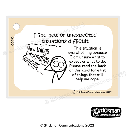 New Situation Overwhelming card | Stickman Comms
