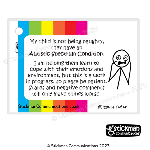 Child Autistic Spectrum Condition Card | Stickman Comms