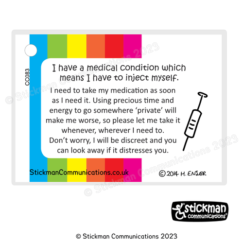 Injections card | Stickman Comms