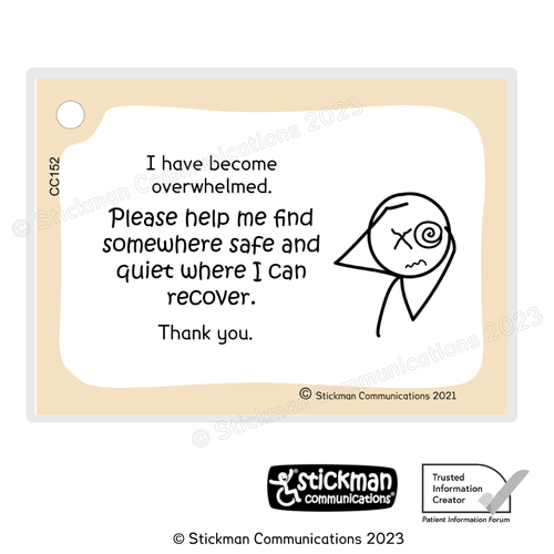 Quiet card | Stickman Comms