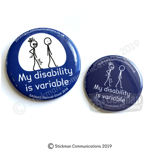 Variable disability badge | Stickman Comms