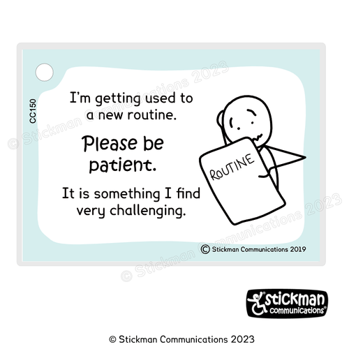 New Routine card | Stickman Comms