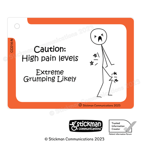Pain card | Stickman Comms