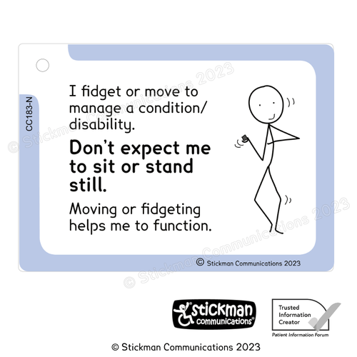 Fidget card | Stickman Comms