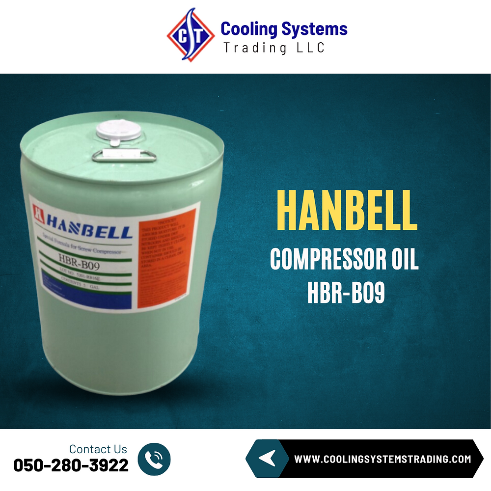 Enhancing Cooling Systems in Dubai with Hanbell Compressor Oil HBR-B09