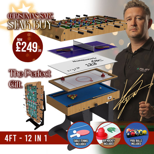 Riley 4Ft 12in1 Folding Multi Games Table | Riley Leisure
