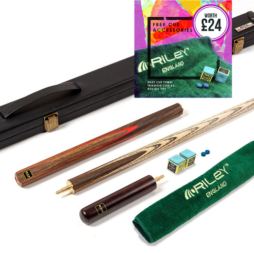 BCE England 3/4 Cue 5 - 3/4 Cut Snooker Cue & Case Set | Riley Leisure