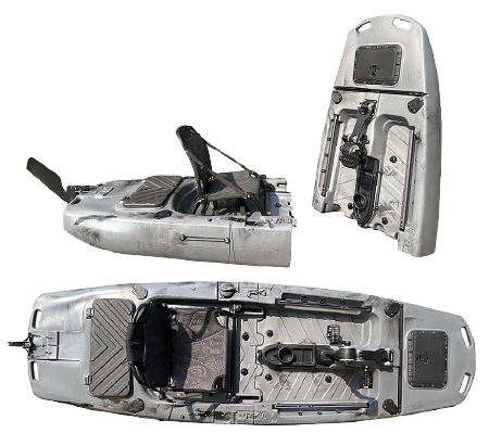 WAVE- 9FT 2 PIECE MODULAR PROPELLER PEDAL DRIVE KAYAK | Fearlessadventure