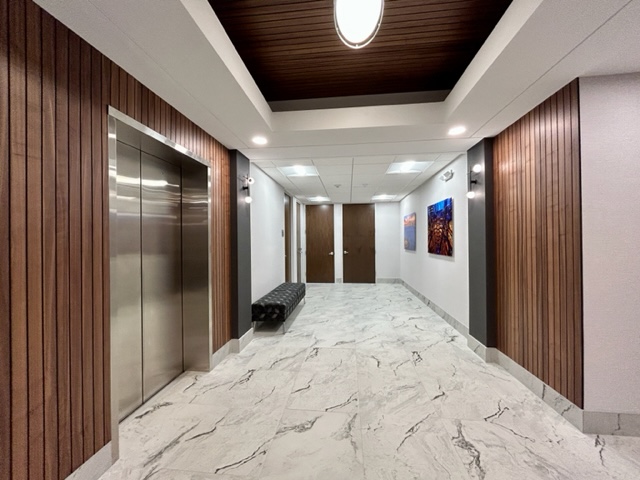 Amazing Stacked Wood Install