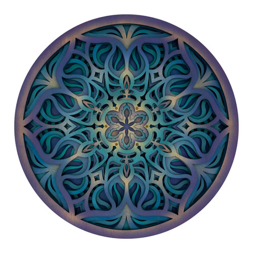 Boundless Flower - Blue Purple | Adrian Rasmussen Art