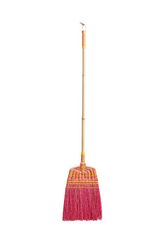 133-cm Bamboo Handle Broom (Pink) | Baan Boon