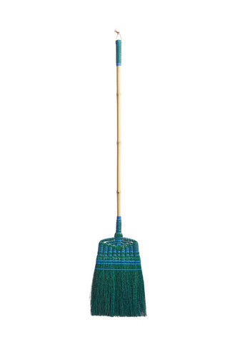 133-cm Bamboo Handle Broom (Pine Green) | Baan Boon