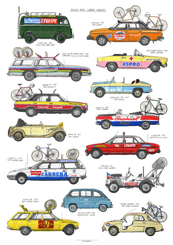 Bicycle Race Support Vehicles - A2 | davidsparshott