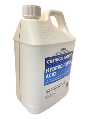 Swimming Pool Acid - Hydrochloric 34.5% m/v - 5 Litre | Aust Pools ...