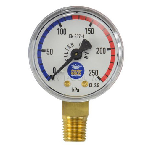 Pressure Gauge - Stainless Steel - LM | Aust Pools & Product