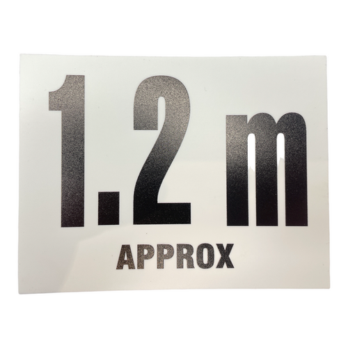 Depth Marker Pool Spa Safety Label - 1.2m | Aust Pools & Product