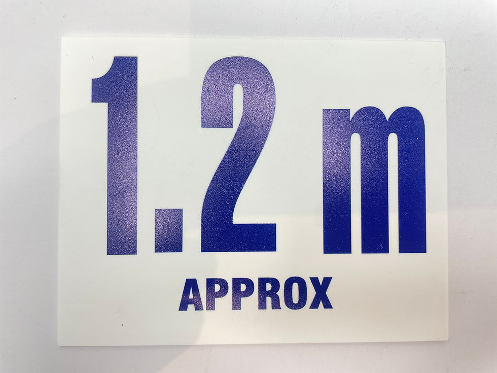 Depth Marker - Blue 1.2m | Aust Pools & Product