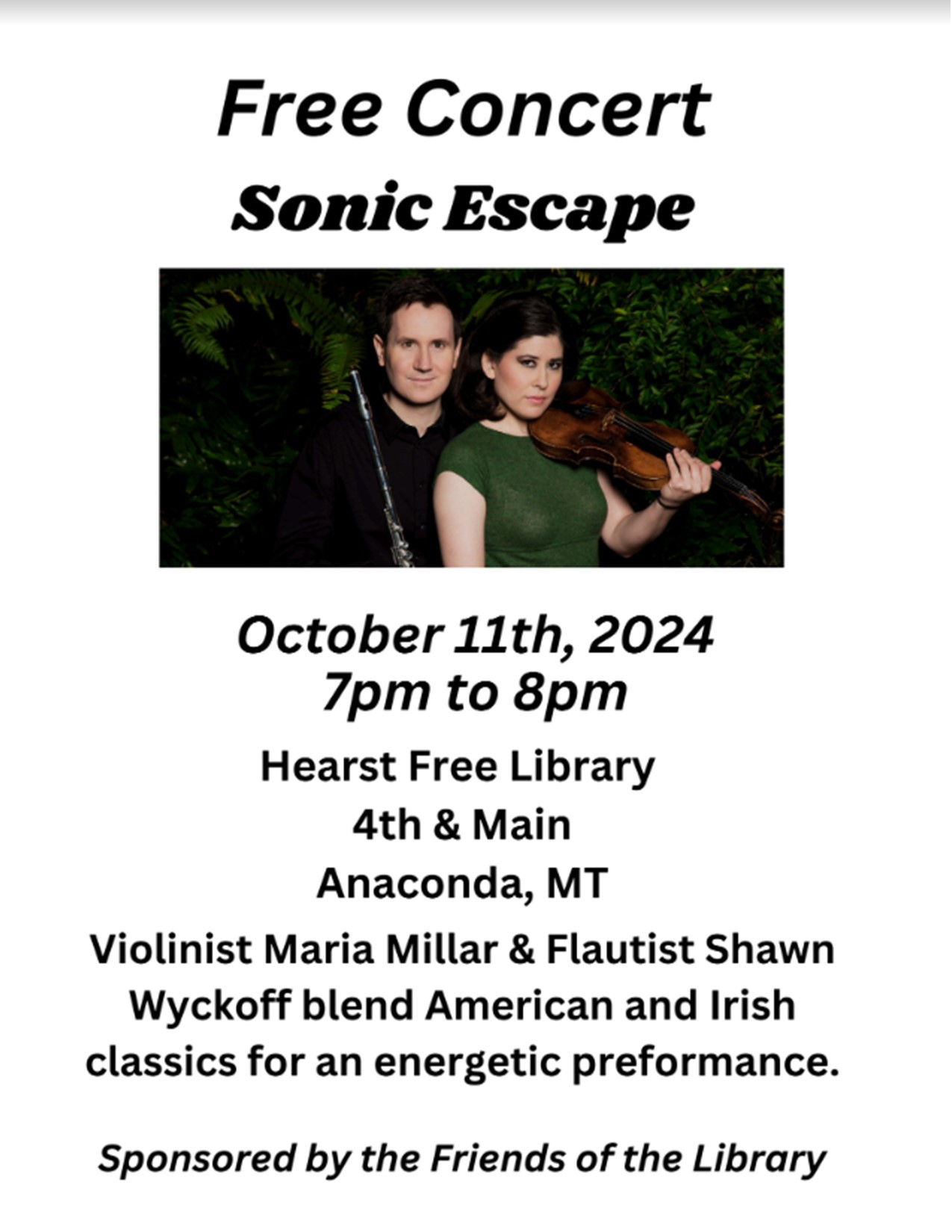 Free Concert at the Library | My Site